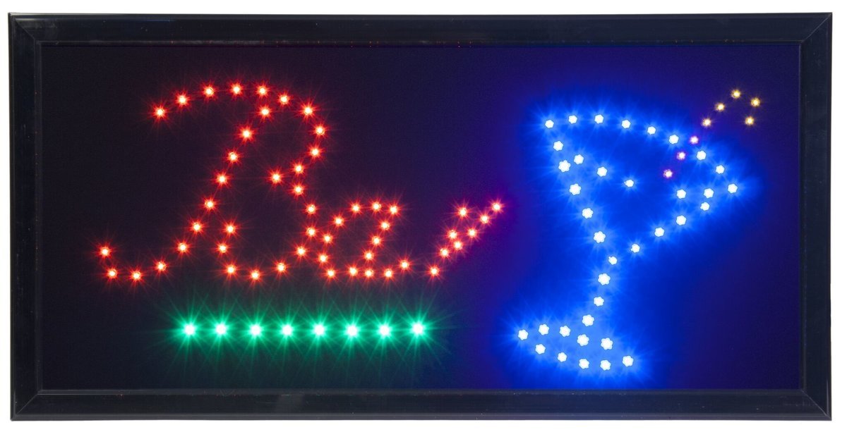 Led-kyltti 48x24 cm BAR - Ofitec Oy